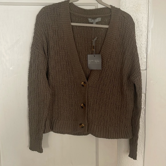 Marled | Sweaters | Olive Green Marled Cardigan Nwt | Poshmark